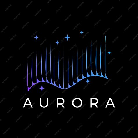 Premium Vector Aurora Borealis Logo Design Modern Northern Lights
