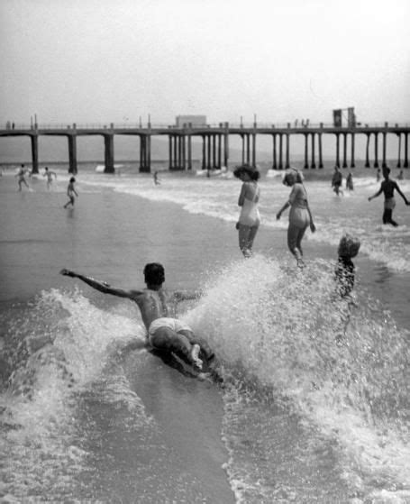 What A Day At The Beach Looked Like In 1948 Hermosa Beach Beach
