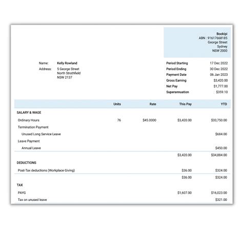 Excel Payslip Template Download