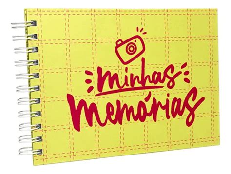 Scrapbook 15x21 Capa Dura 25 Folhas Álbum Colagem Fotos 1und Cor