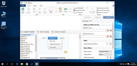 Chia sẻ Easy Button Menu Maker Pro v Full Thiết kế menu button cho Website VN Zoom