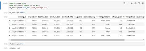 Python Pandas Dataanalysis Hospitalityindustry Hospitalityanalysis