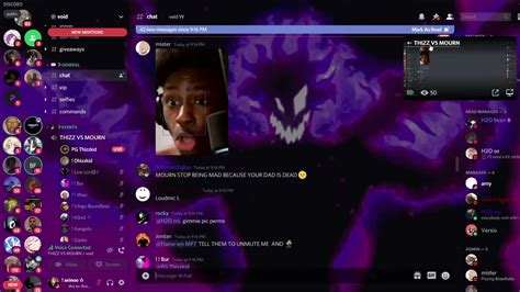 Thizz Vs Mourn Discord Packing Youtube