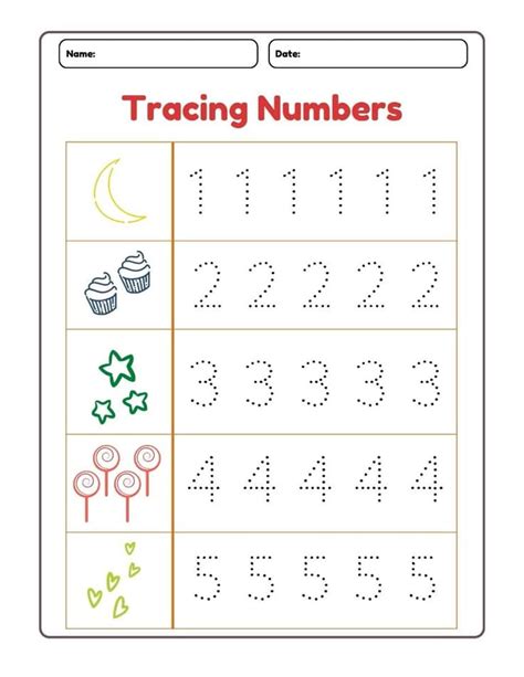 Free Printable Number Tracing Worksheets Jenny Printable