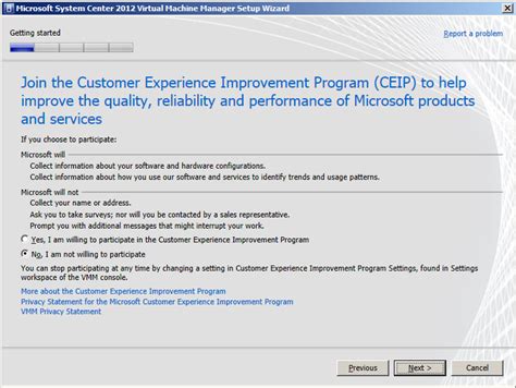 first look system center virtual machine manager 2012 installation
