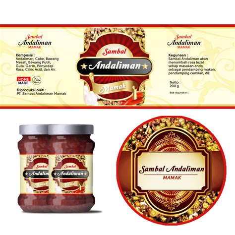 Detail Contoh Desain Label Sambal Koleksi Nomer 50