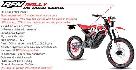 Rfn Rally Rs W Rfn E Bikes Electric Finance And Delivery