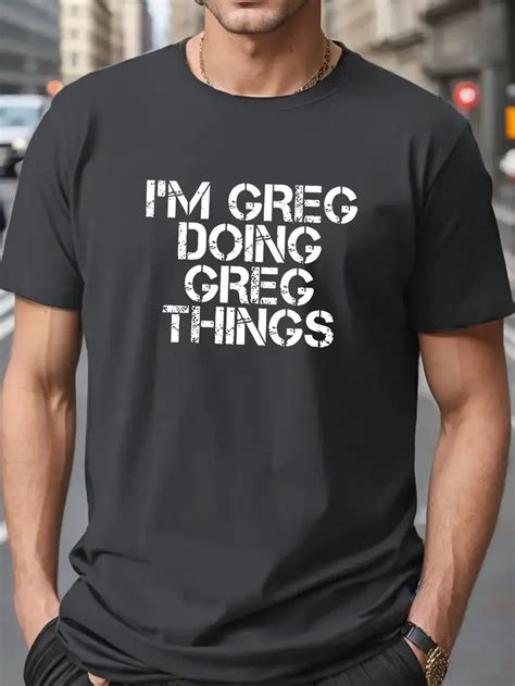 Plus Size M Greg Greg Things Print Mens Trendy Comfy T Temu Australia