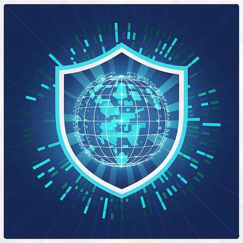 Digital Globe Shielded A Visual Representation Of Global Cybersecurity