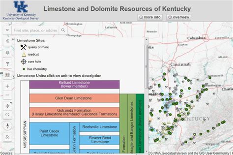 New Web Service On Commercial Limestone Information Available From Kgs