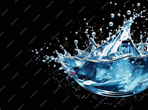 Premium Photo Water Splash And Bubbles 3d Illustration 3d Rendering Water Splash And Bubbles
