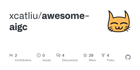GitHub Xcatliu Awesome Aigc