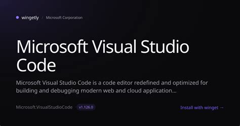 Install Microsoft Visual Studio Code 11300 With Winget Microsoft