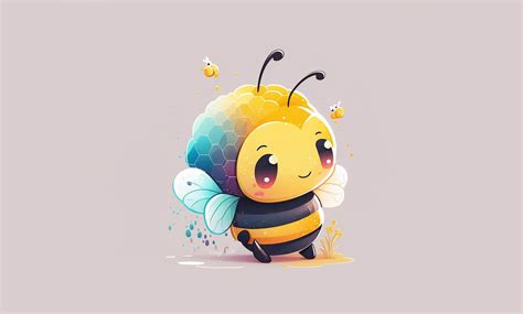 Cute Bee Kawaii Clipart Graphic By Poster Boutique · Creative Fabrica