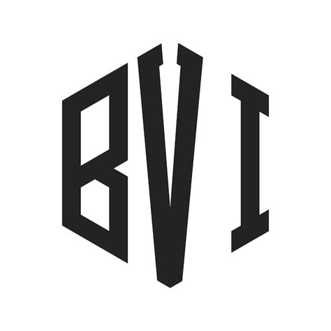 Premium Vector Bvi Logo Design Initial Letter Bvi Monogram Logo Using