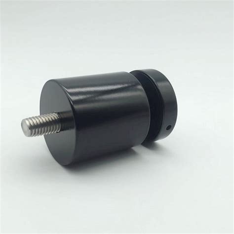 2 Diameter Solid Stainless Steel Matte Black Standoff Base And Cap