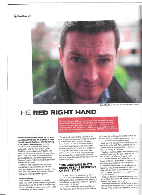 Media Interviews Dr Aaron Edwards