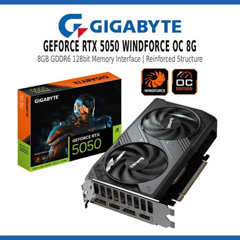 Gigabyte Geforce Rtx 5050 Windforce Oc 8g Gddr6 128bit Graphics Card