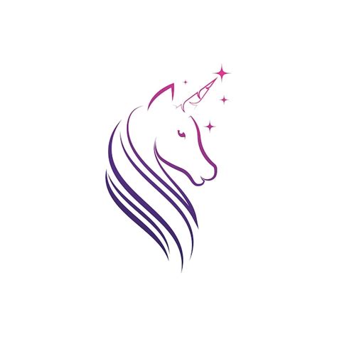 Premium Vector Unicorn Logo Icon Vector Illustration