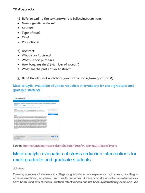 Abstract Meta Analytic Evaluation Of Stress Reduction Interventions