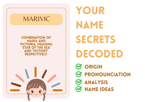 Marivic Catholic Girl Name Meaning And Pronunciation
