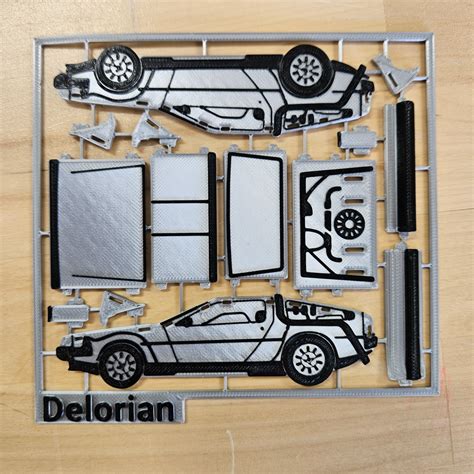 Delorian Back To The Future Kit Card By Robofish Makerworld Download