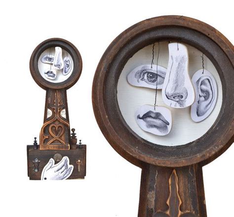 Abstract Assemblage Portrait The Innovator By Elizabethrosenart 215
