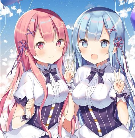 [media] Cute Long Haired Rem And Ram R Re Zero