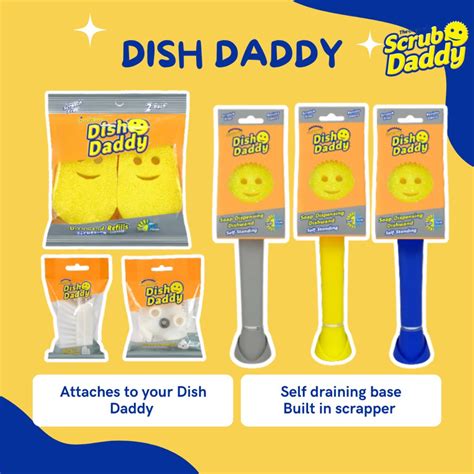 Scrub Daddy My Dish Daddy Sponge Self Standing Soap Dispensing