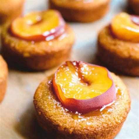 Peach Upside Down Mini Cakes