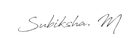 73 Subiksha M Name Signature Style Ideas Professional Electronic