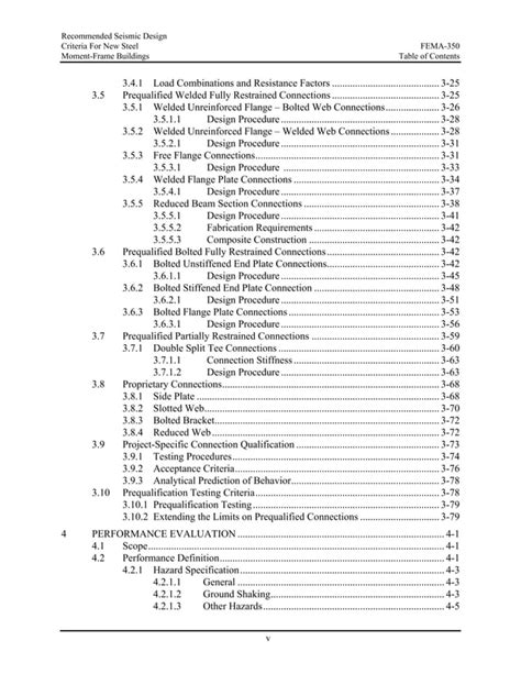 Fema 350 Recommended Seismic Design Criteria For New Steel Moment Frame