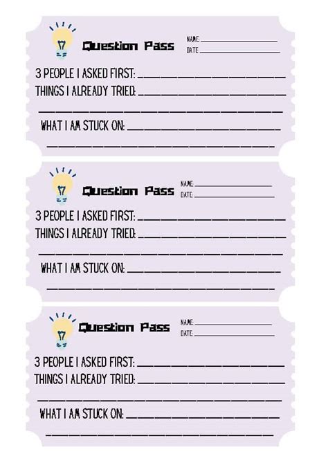 Ask The Teacher A Question Pass By Amienicole Tpt