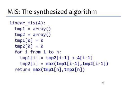 Ppt Automatic Programming Revisited Part Ii Synthesizer Algorithms Powerpoint Presentation