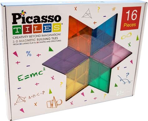 Picasso Tiles 16 Piece Magnetic Tile Set Shopstyle Games And Puzzles