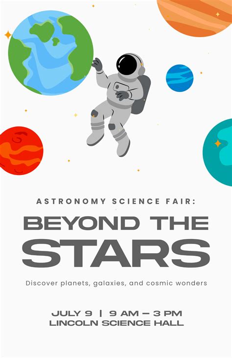 Free Science Fair Poster Templates Editable And Printable