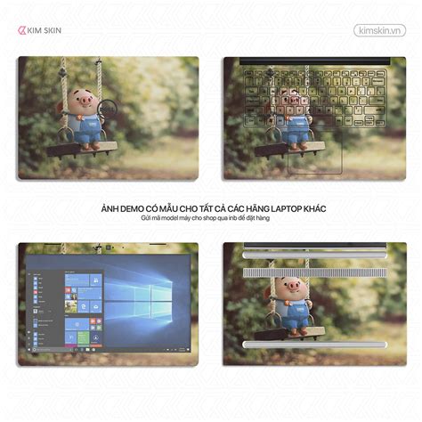 Skin Laptop Mẫu Heo Cute Amh 015 Kim Skin