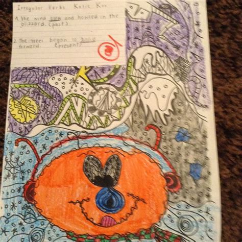 Irregular Verbs Irregular Verbs Book Cover Third Grade