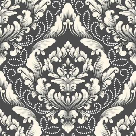 Premium Vector Vector Damask Seamless Pattern Element