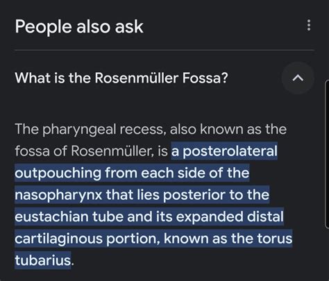 Fossa Of Rossenmüller R Radiology