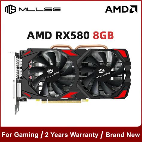 MLLSE RX 580 8GB 2348SP Graphics Cards 8GB Gaming GDDR5 256Bit PCI ...