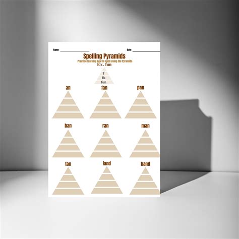 Spelling Pyramid Worksheets Printable Spelling Worksheets Homeschool