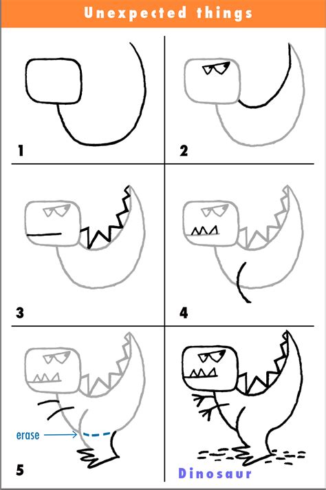 Dinosaur Cartoon Drawing At Explore Collection Of