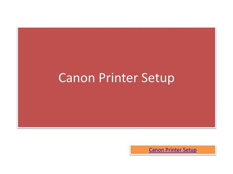 PPT Canon Printer Setup PowerPoint Presentation Free Download ID