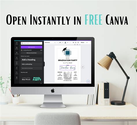 Editable Computer Engineer Graduation Party Modern Electrical