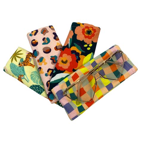 Eyeglass Sunglass Pouch In Tropical Tigers Collective Heart