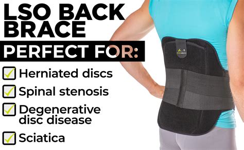 Back Brace For Slipped Or Herniated Disc Lumbar Spine Support Belt
