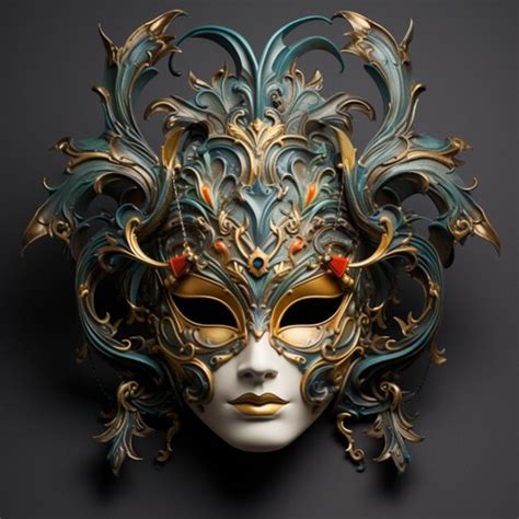 Premium Photo Ornate Carnival Masks