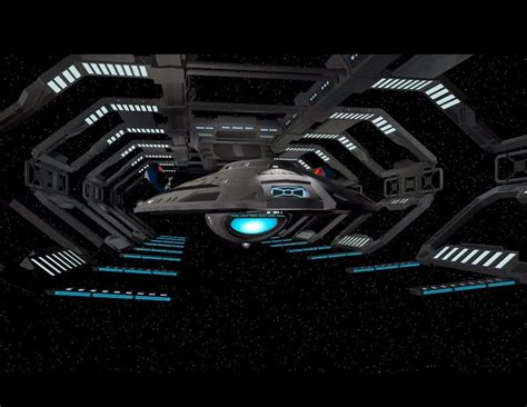 Nova Class Starship Leaving Drydock