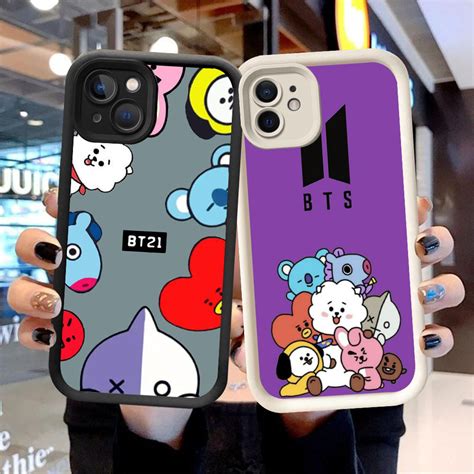 Jual Sd 2 Bts Bt21 Shockproof Casing Untuk Iphone 11 12 Mini 13 Pro Max